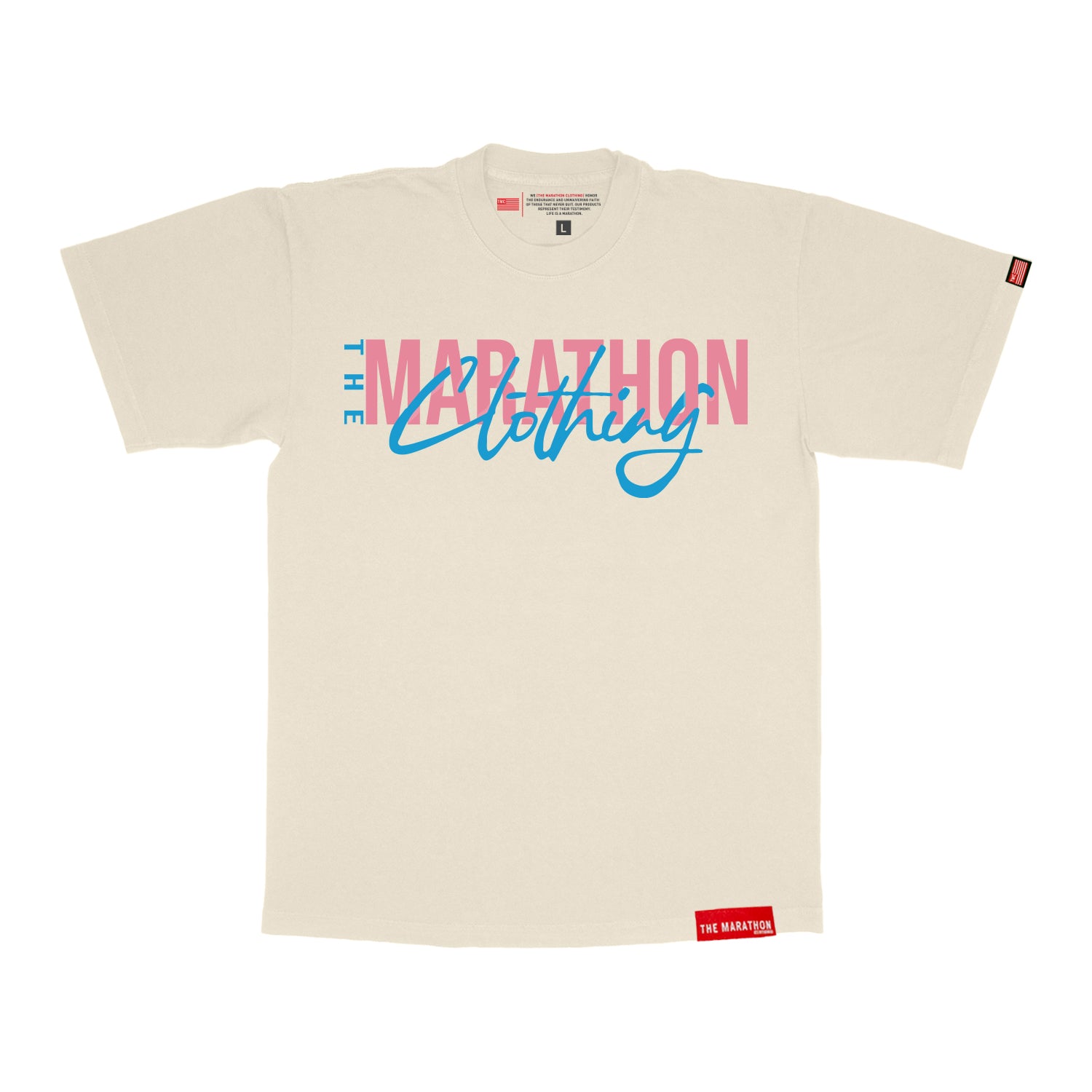 Marathon Clothing Interlock T-Shirt - Bone – The Marathon Clothing