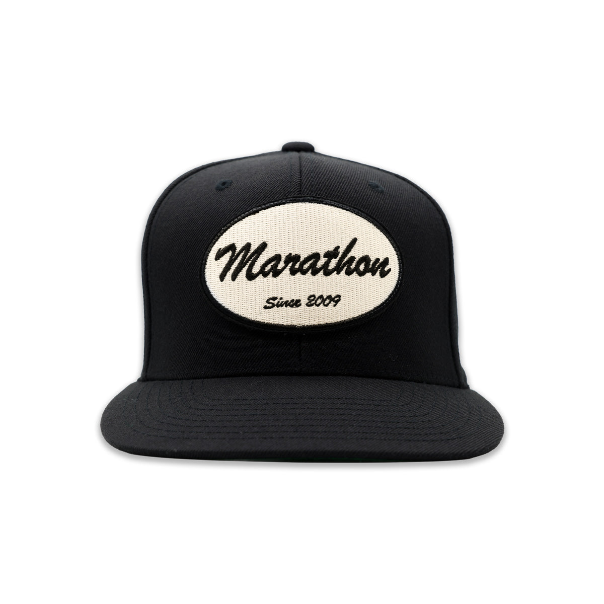 Marathon Origin Patch Snapback - Black/Bone/Black – The Marathon Clothing
