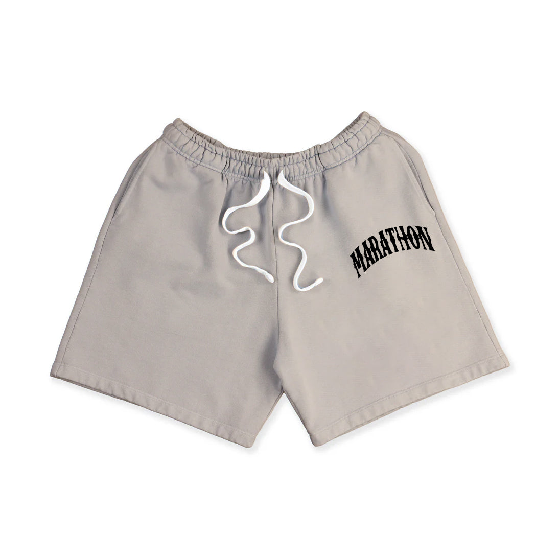 Marathon Vintage Arch Sweat Shorts - Stone/Black – The Marathon Clothing