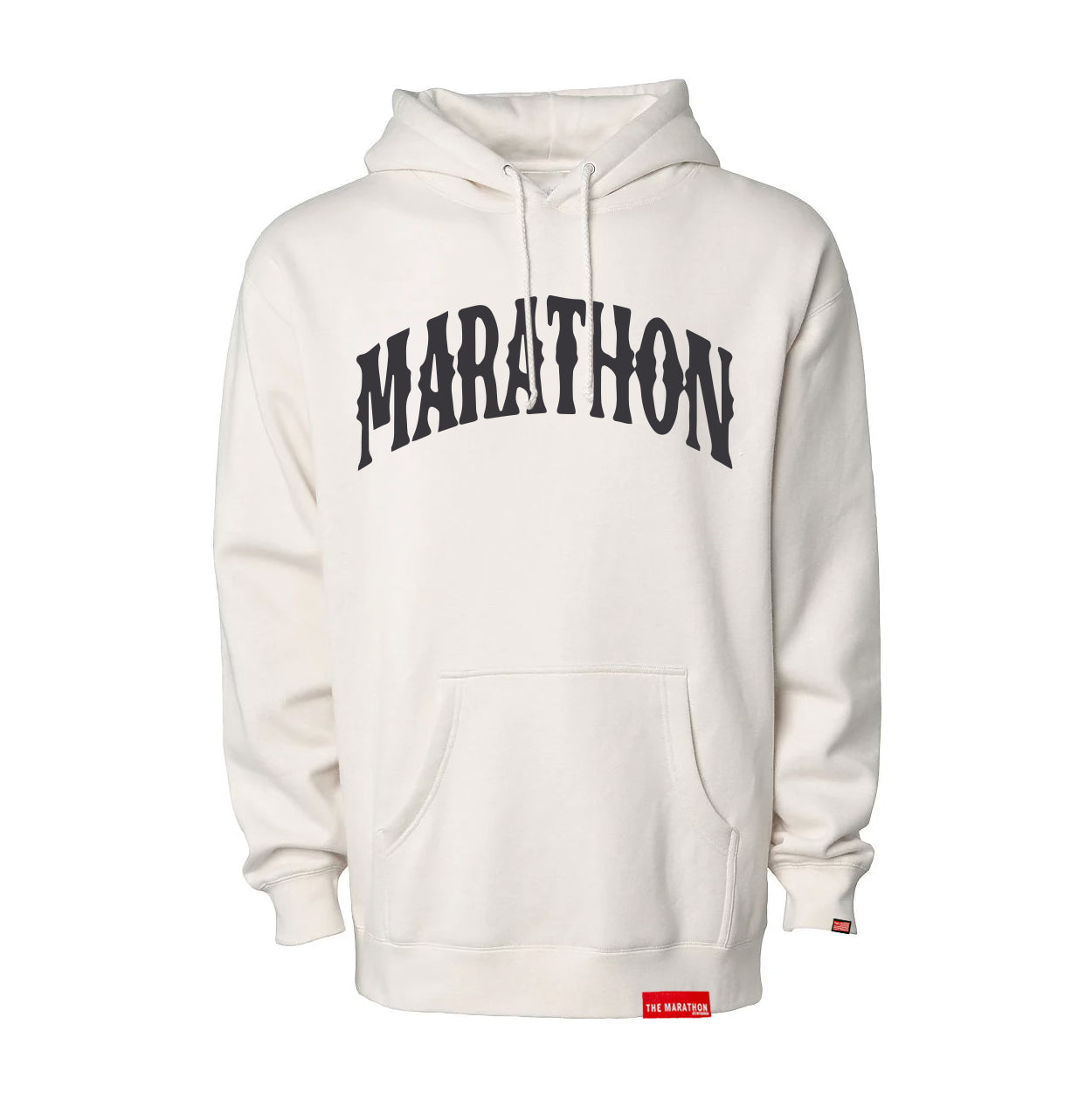 Marathon Vintage Arch Hoodie - Bone/Black – The Marathon Clothing