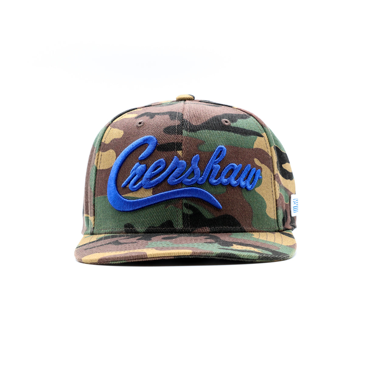 Crenshaw Limited Edition Snapback - Camo/Blue – The Marathon Clothing