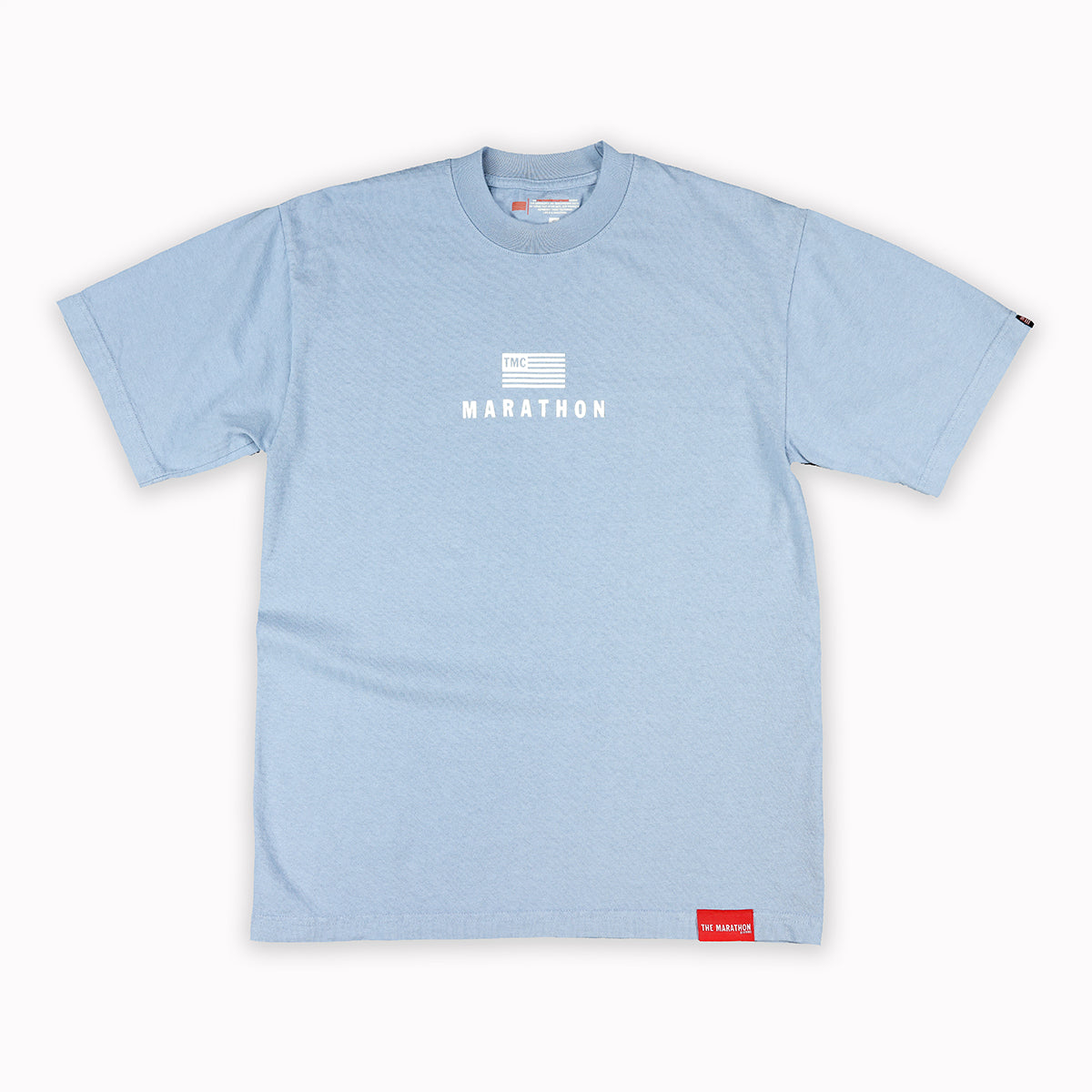 Modern Stack T-Shirt - Light Blue/White – The Marathon Clothing