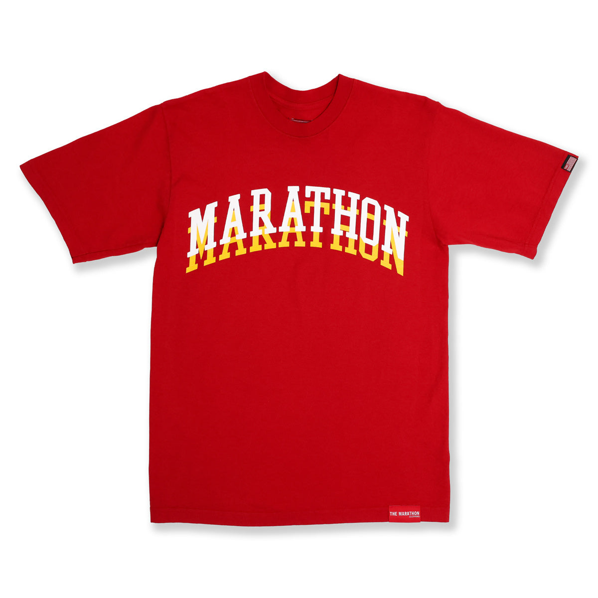 Marathon Double Arch T-Shirt - Red – The Marathon Clothing