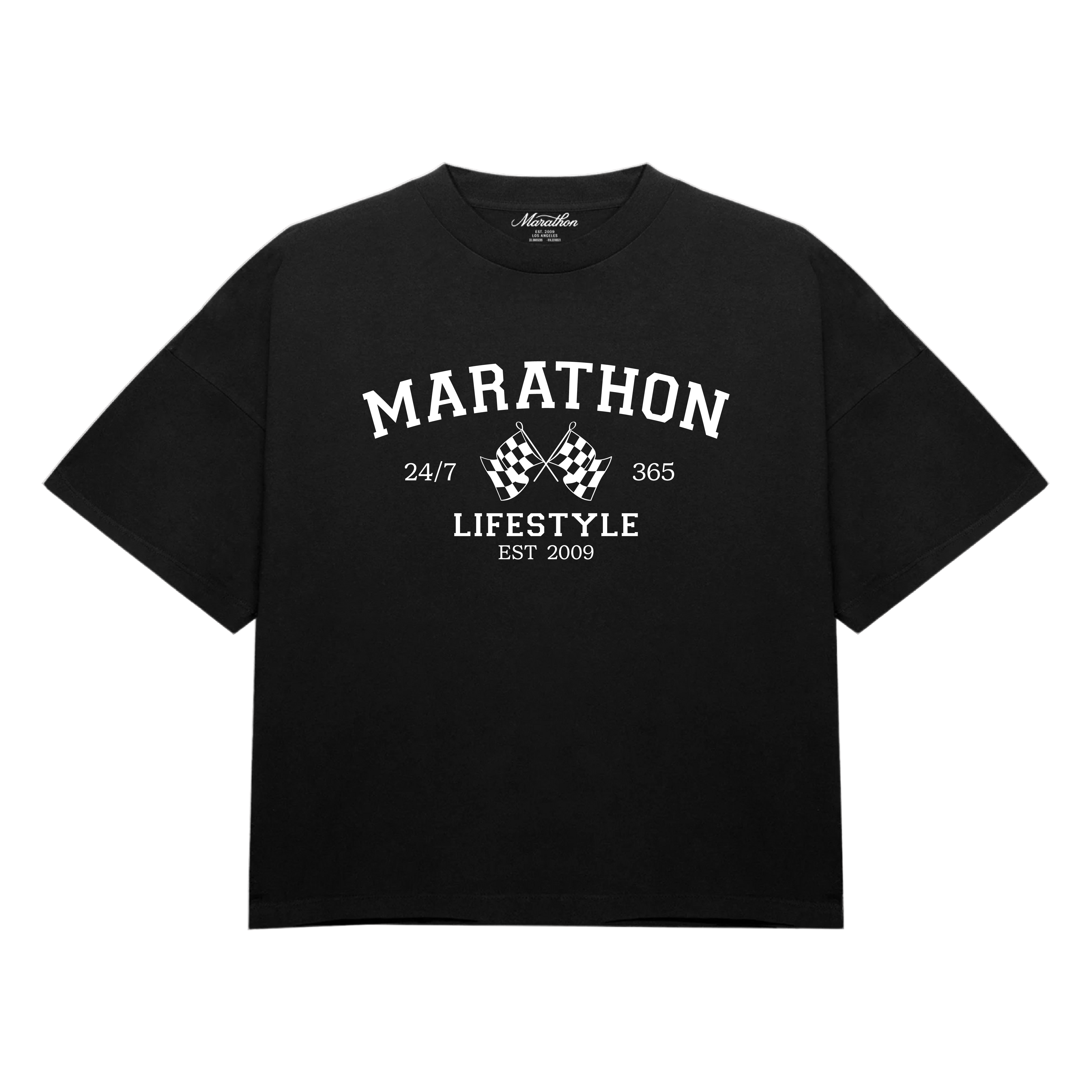 Marathon Flags Lifestyle T-Shirt - Black – The Marathon Clothing