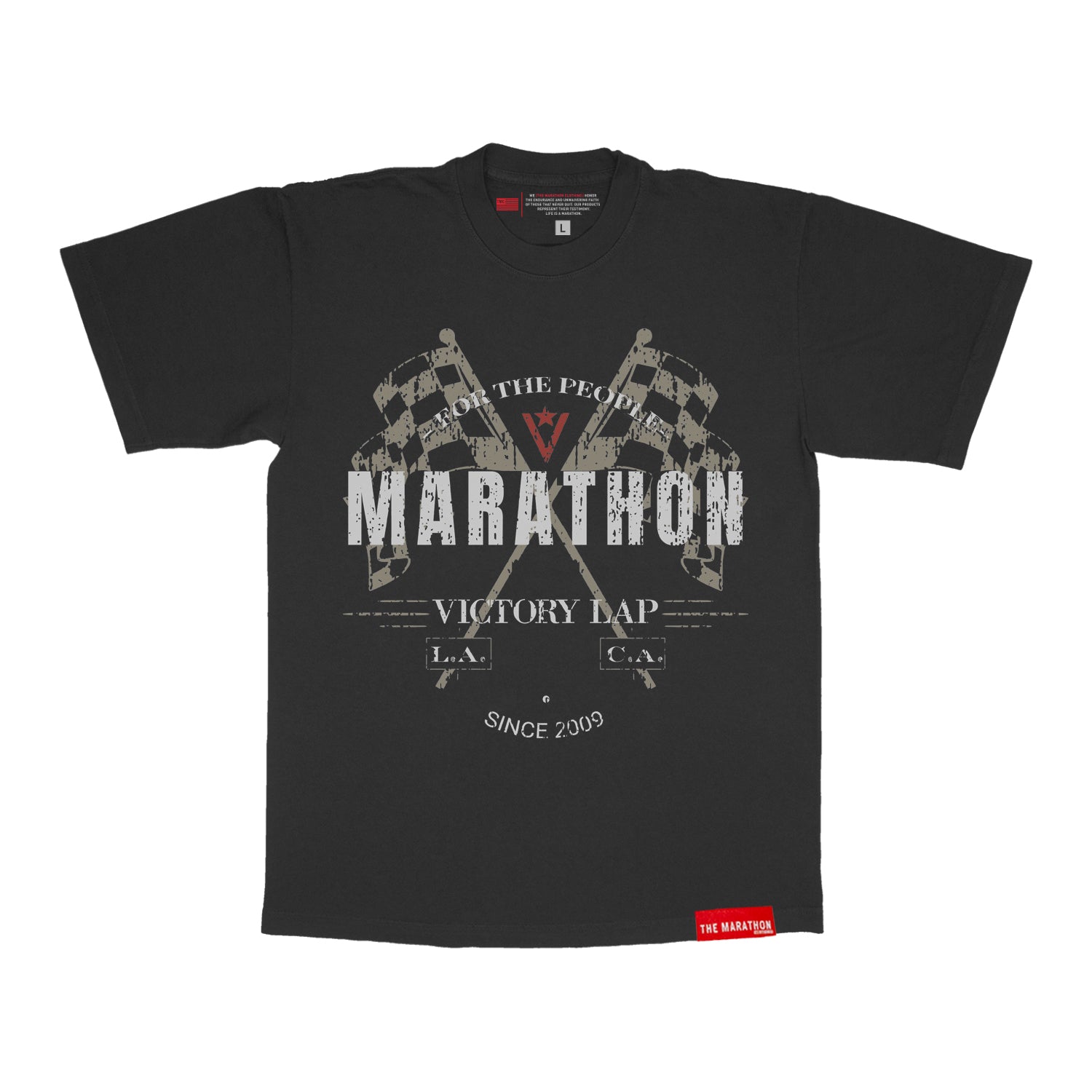Marathon Victory Flags T-Shirt - Black – The Marathon Clothing
