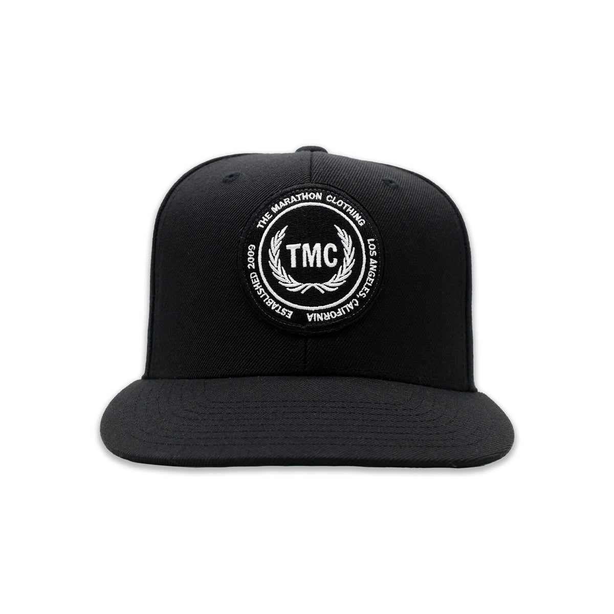 Marathon Established TMC Laurel Embroidered Patch Snapback - Black ...