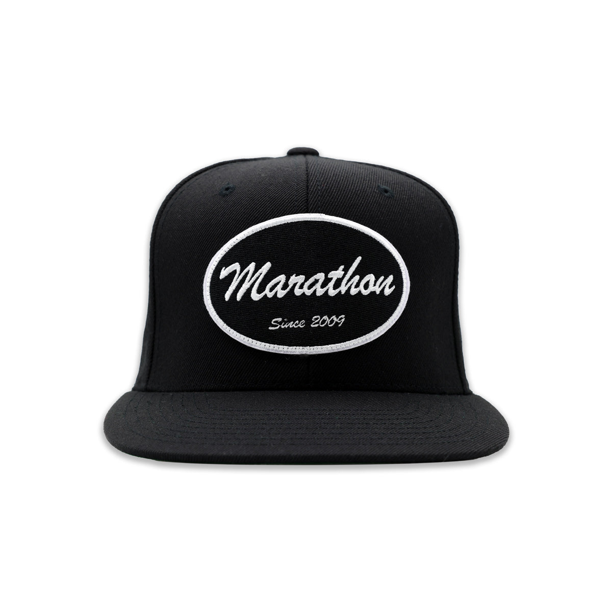 Marathon Origin Patch Snapback - Black/Black/White – The Marathon Clothing
