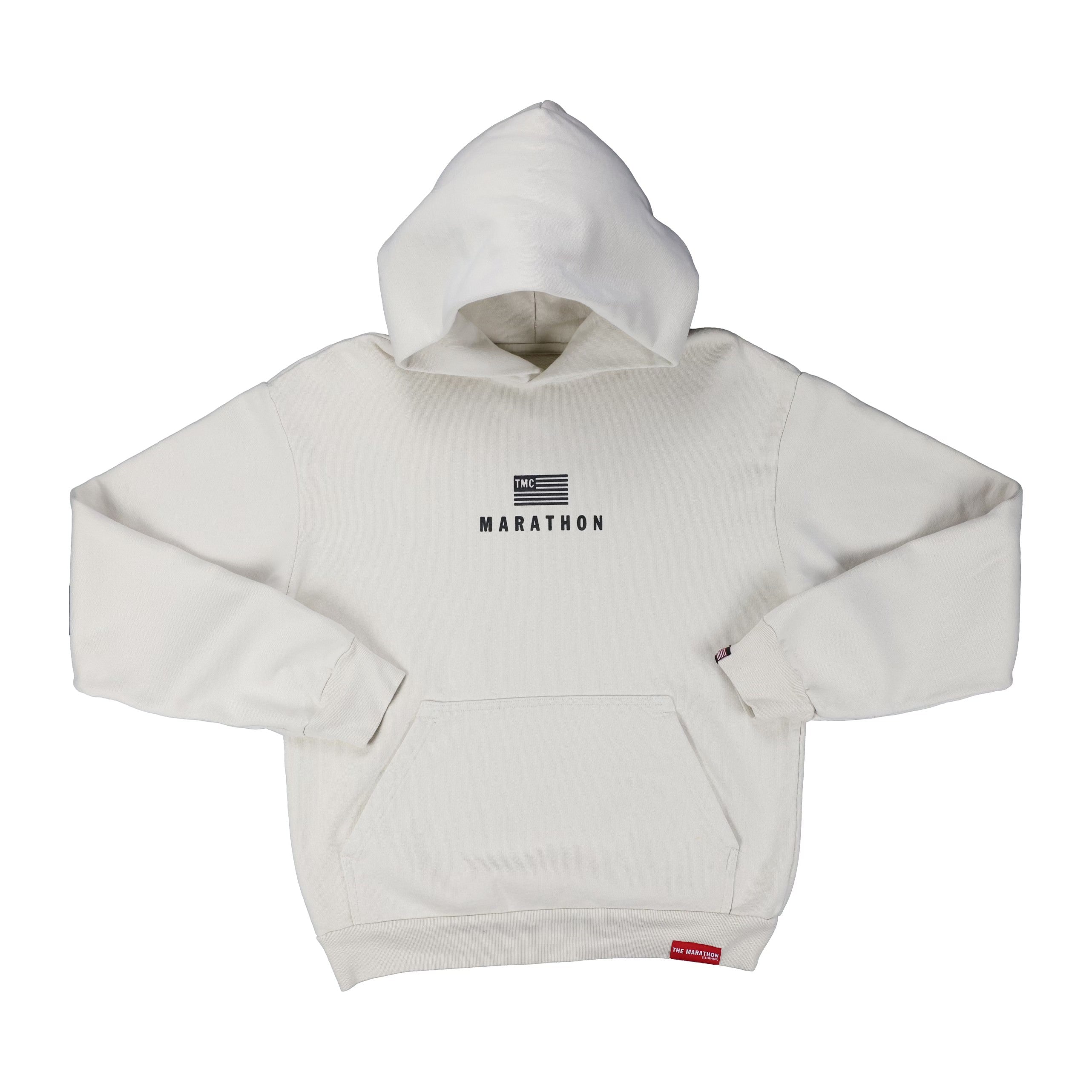 Modern Stack Hoodie - Bone/Black – The Marathon Clothing