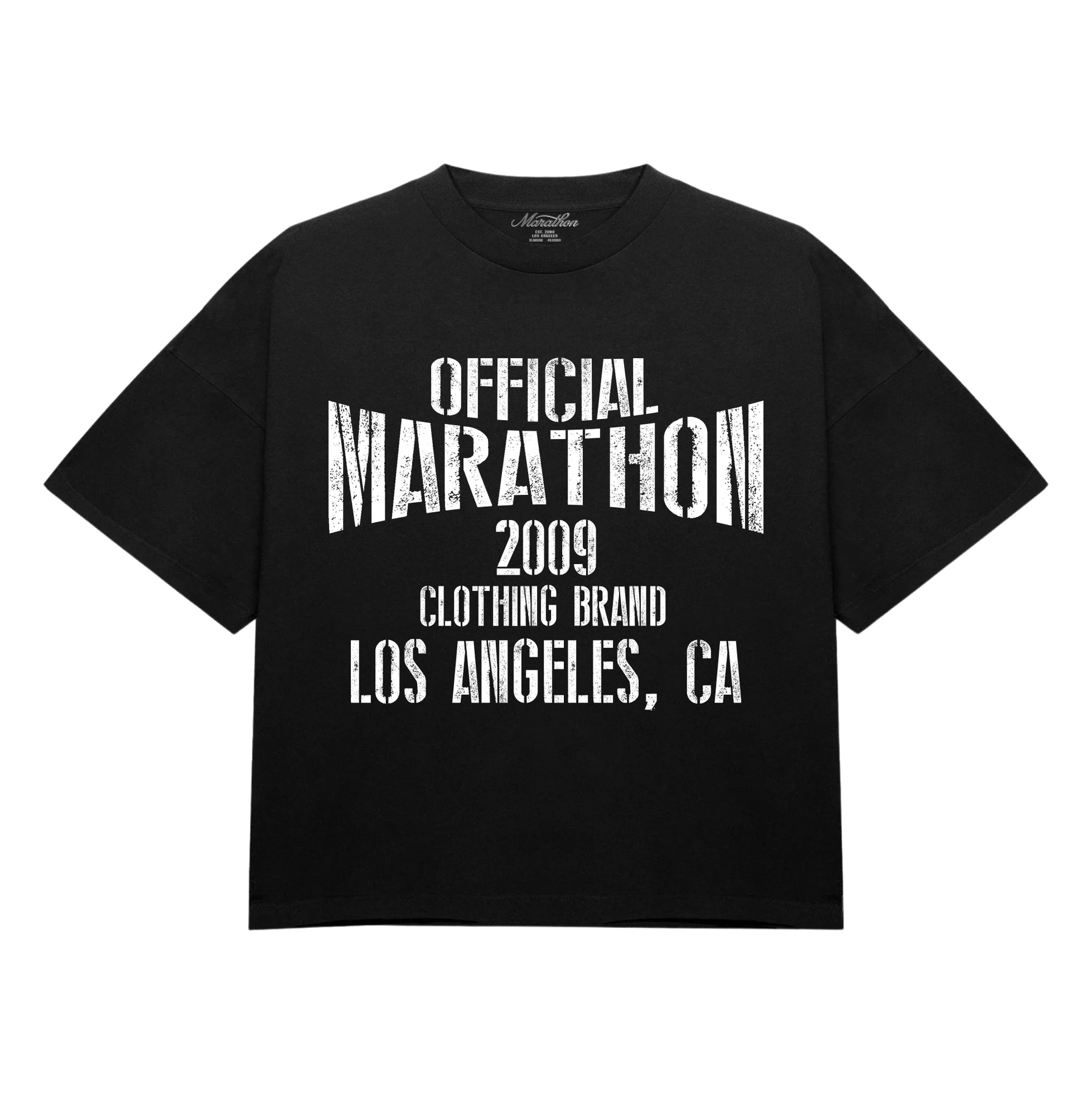 Official Clothing Brand T-Shirt - Black/White – The Marathon Clothing