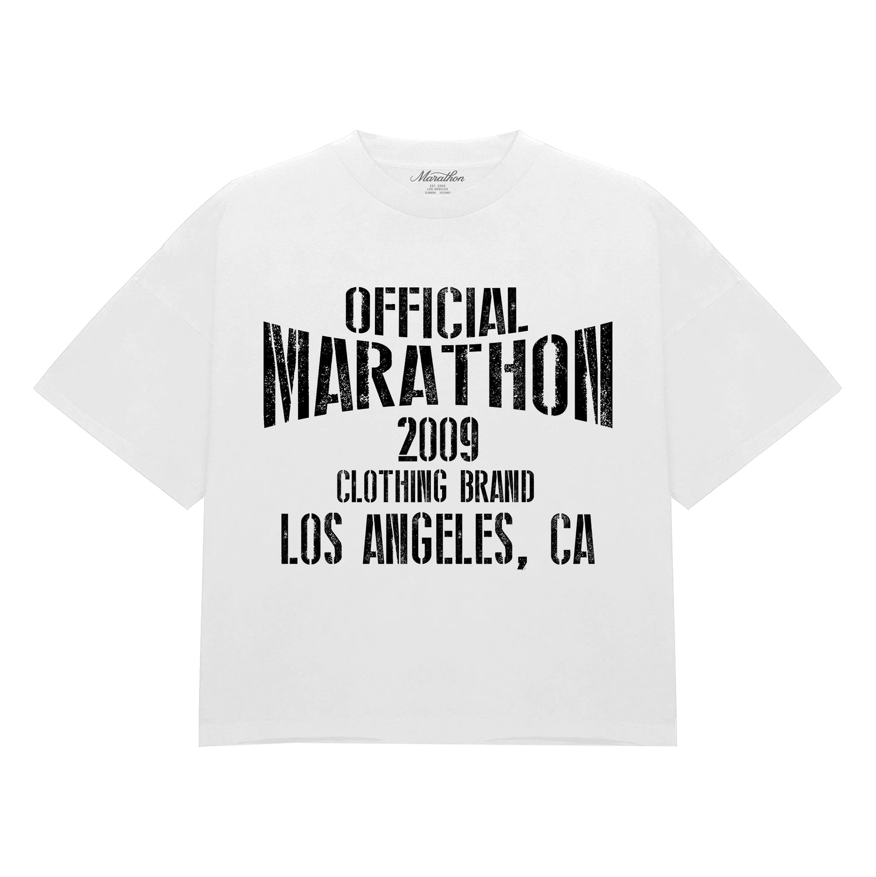 Official Clothing Brand T-Shirt - White – The Marathon Clothing