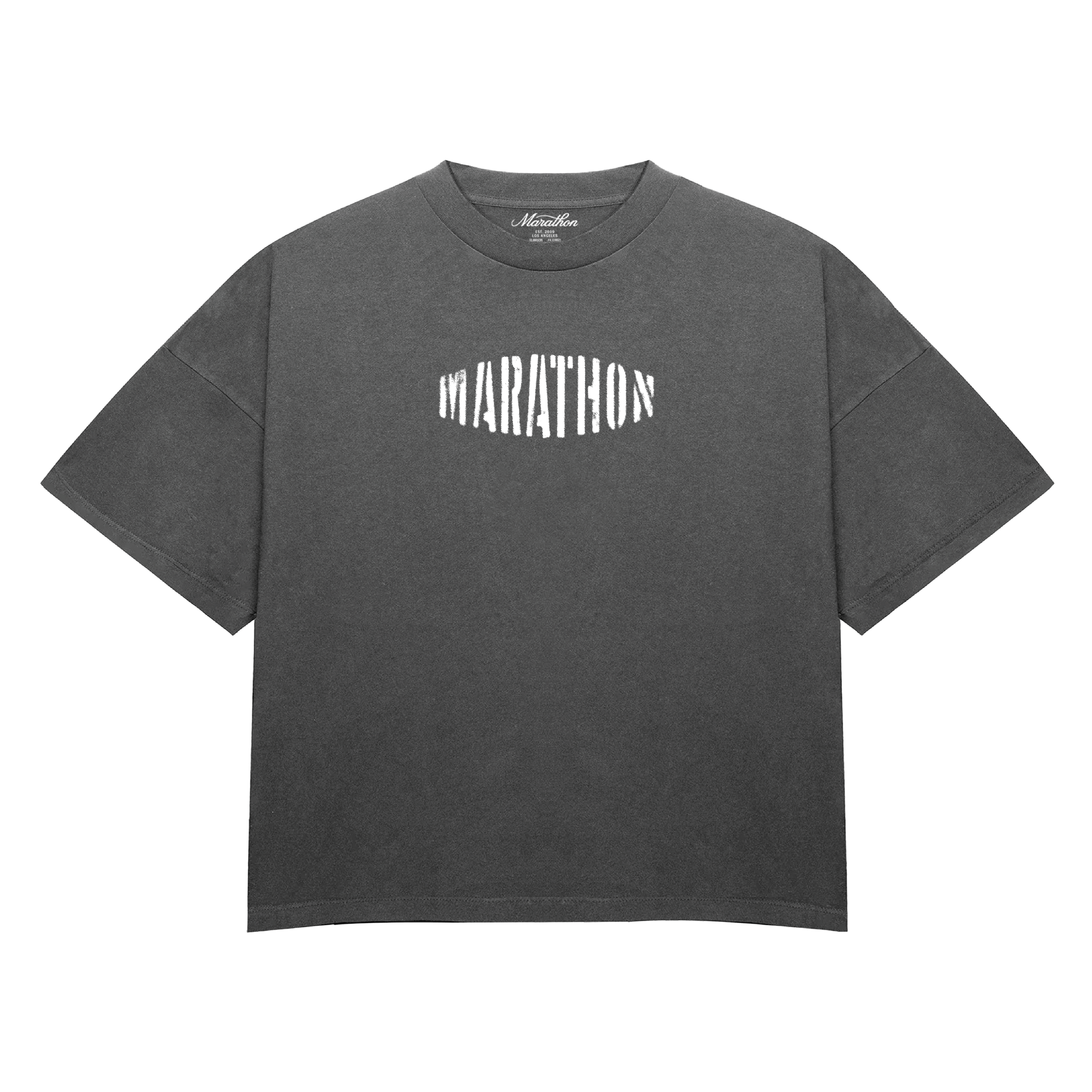 Marathon Oval T-Shirt - Grey – The Marathon Clothing