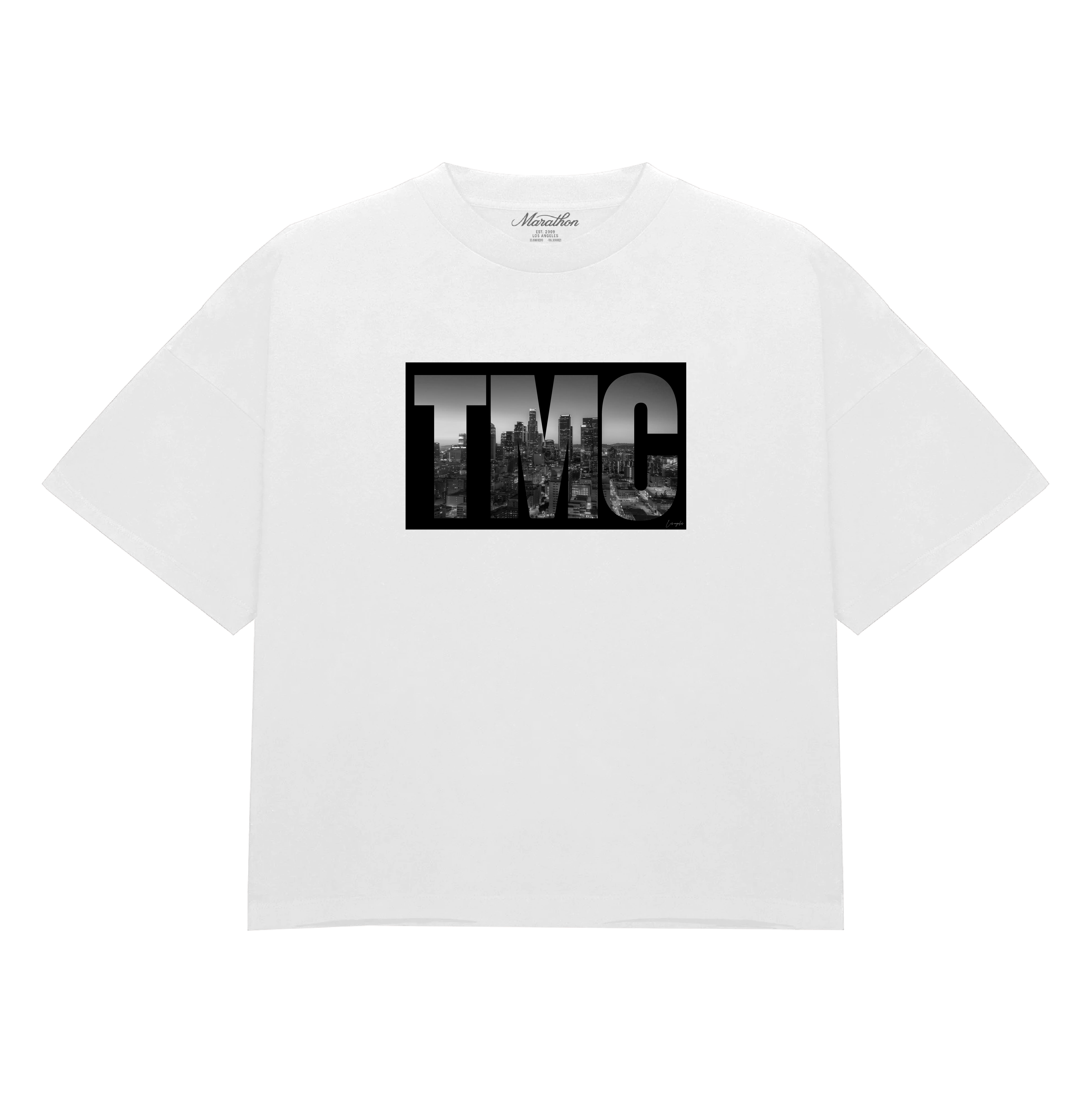 TMC View T-Shirt - White – The Marathon Clothing