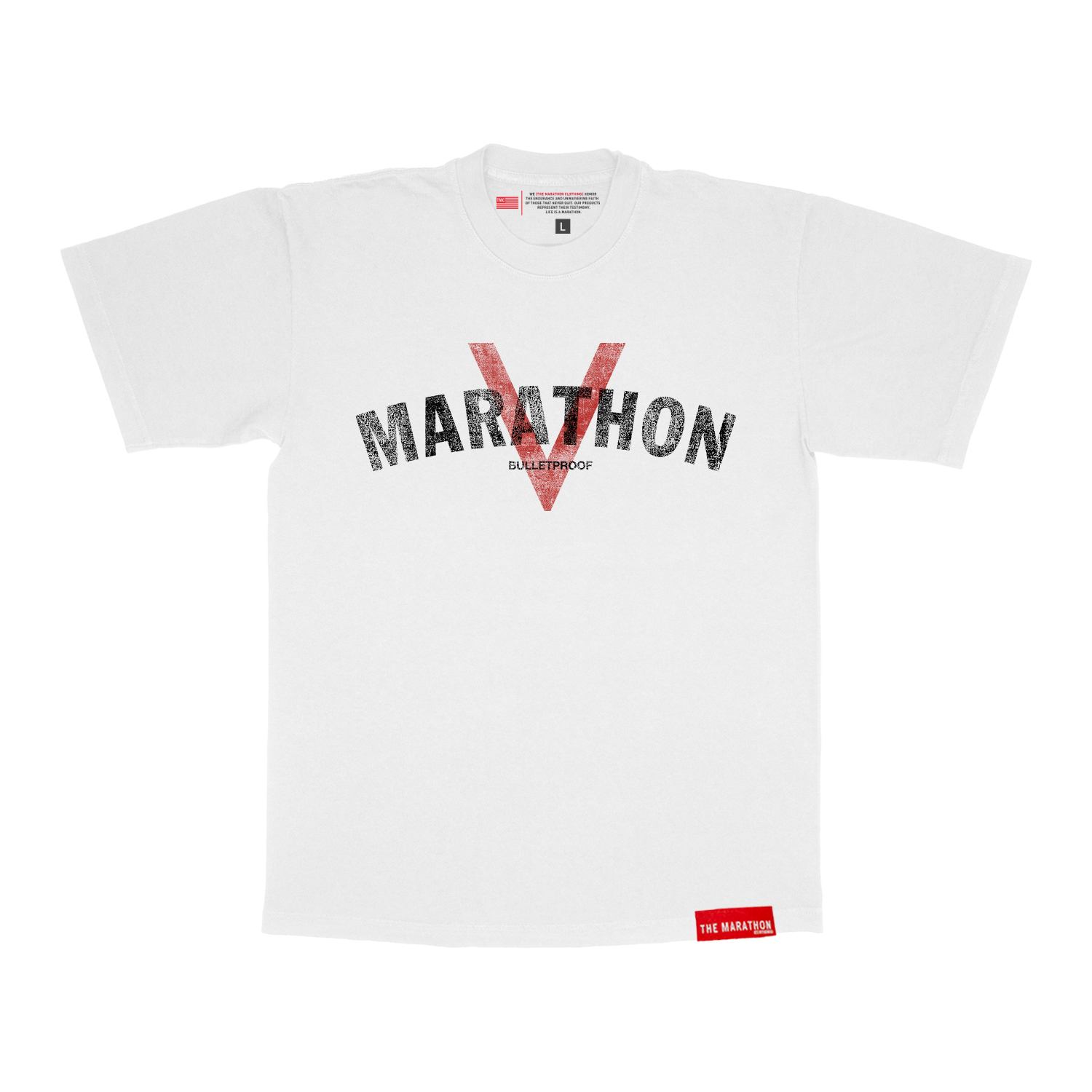Marathon V for Victory Package T-Shirt - White – The Marathon Clothing