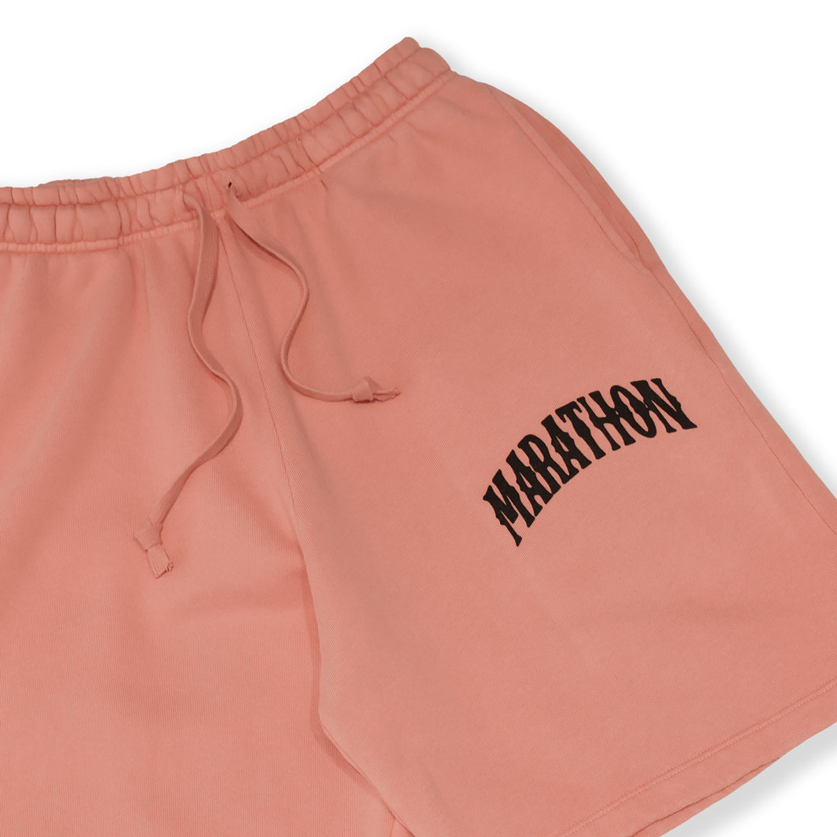 Marathon Vintage Arch Sweat Shorts - Coral/Black – The Marathon Clothing