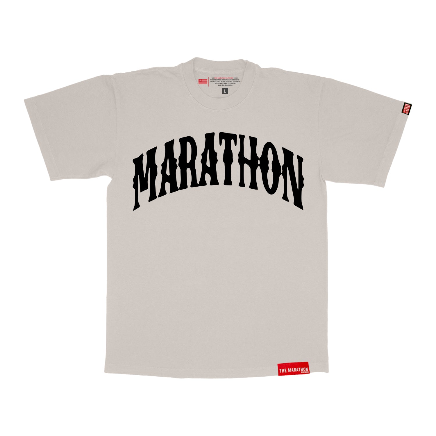 Marathon Vintage Arch T-Shirt - Stone/Black – The Marathon Clothing