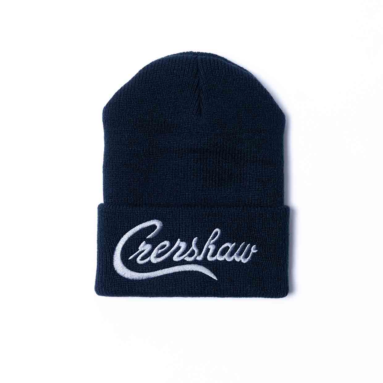 Crenshaw Limited Edition Heavyweight Beanie - Navy/Grey – The Marathon ...