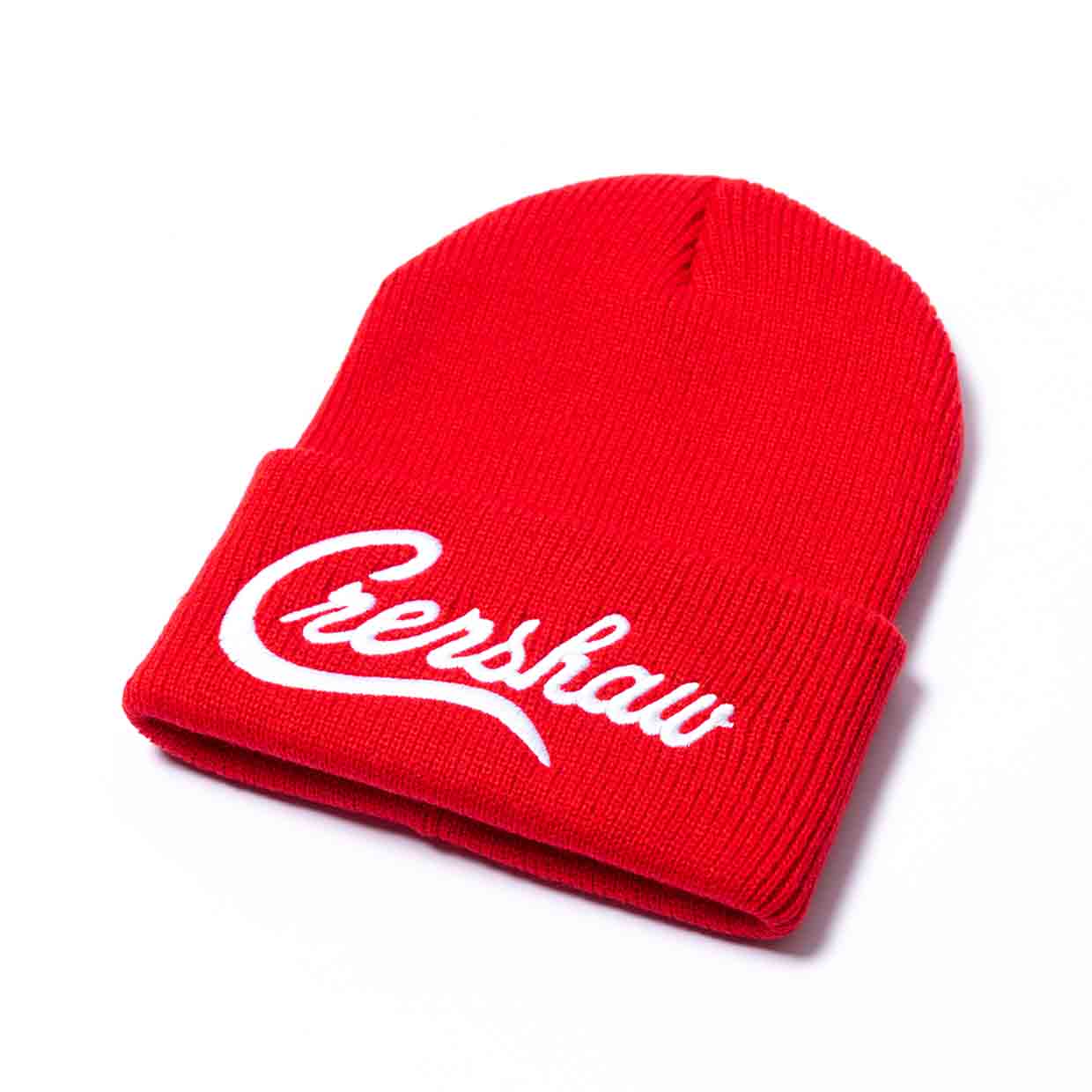 Crenshaw Limited Edition Heavyweight Beanie - Red/White – The Marathon ...