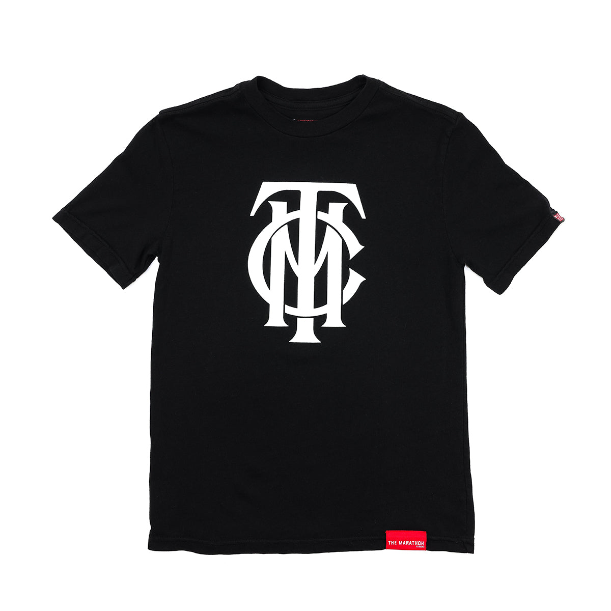 TMC Monogram Kid's T-Shirt - Black/White – The Marathon Clothing