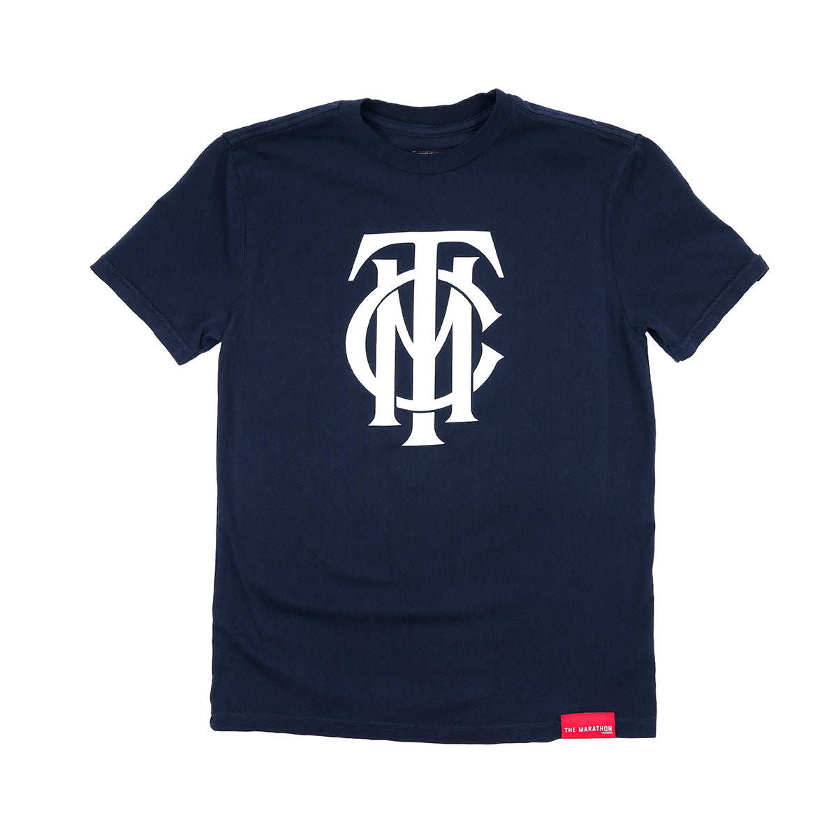 TMC Monogram Kid's T-Shirt - Navy/White – The Marathon Clothing