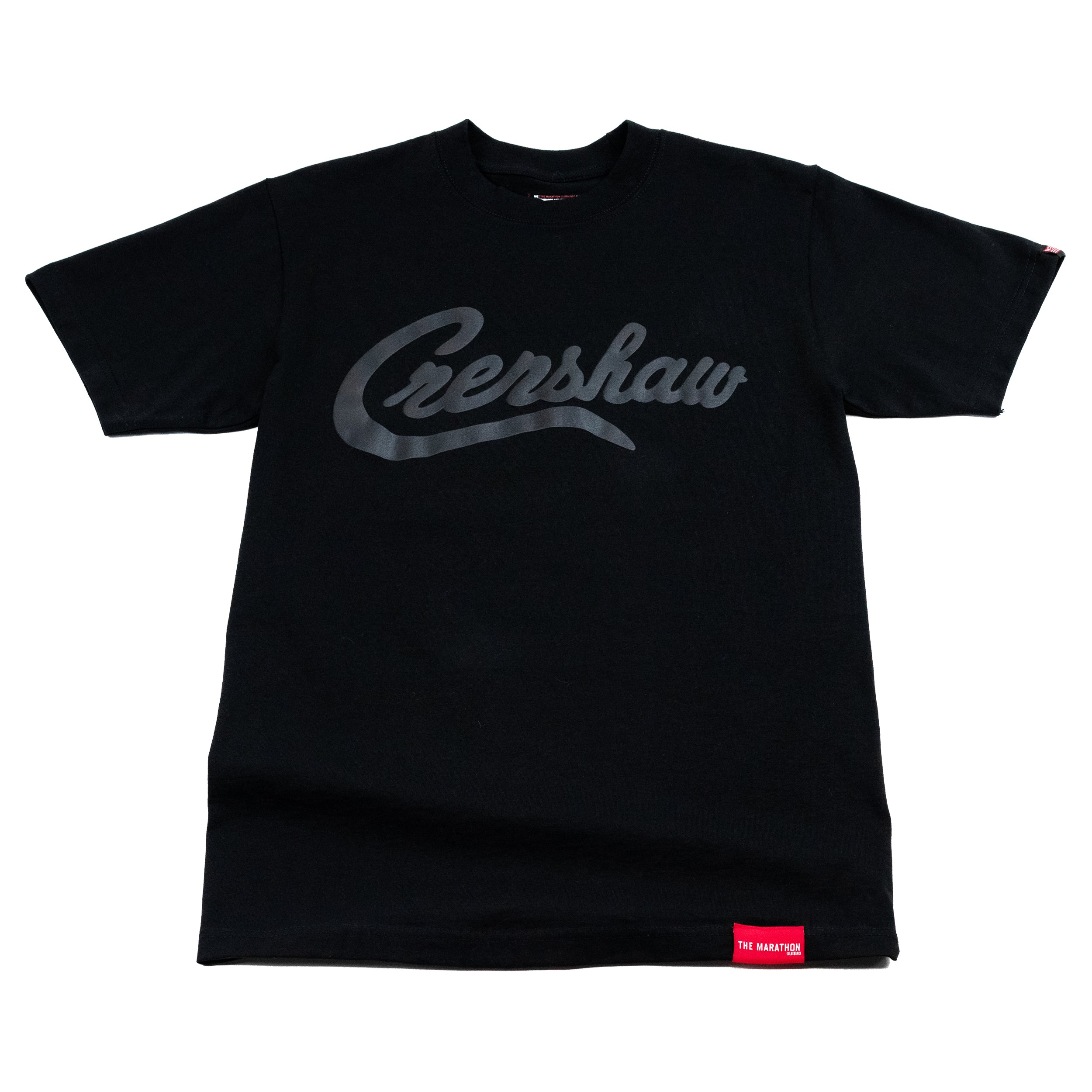 Limited Edition Crenshaw T-Shirt - Black/Black – The Marathon Clothing
