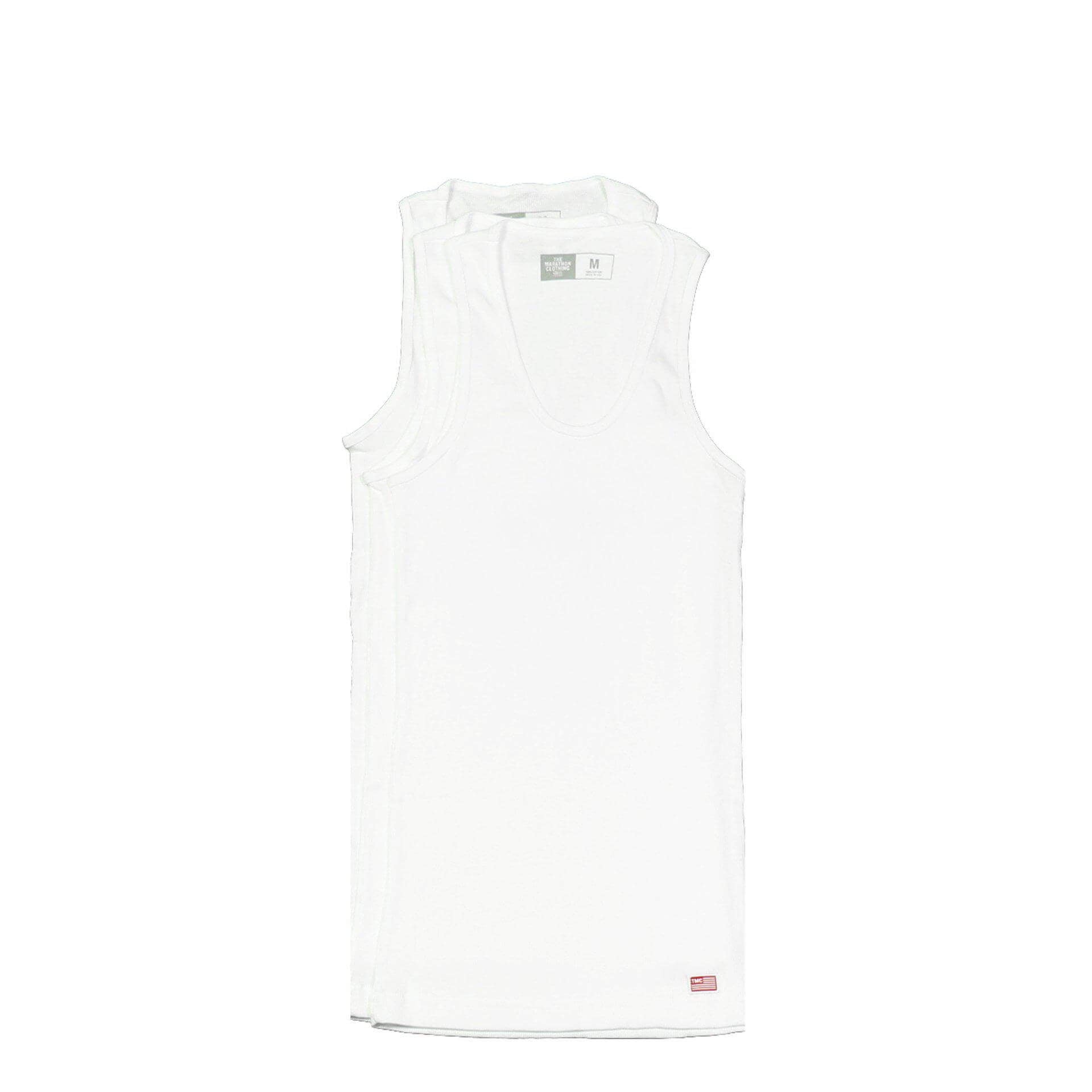TMC Classic Tank - White (3 Pack) – The Marathon Clothing